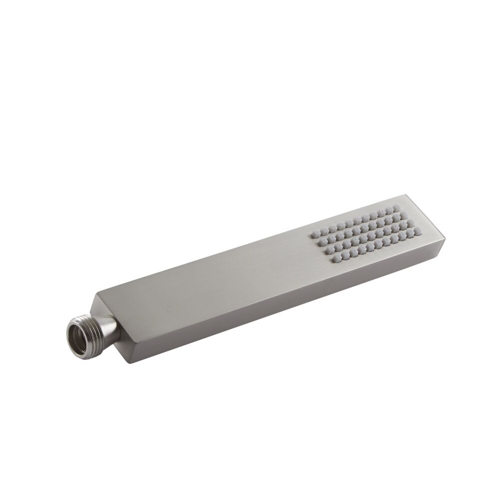 Handbrause, eckig, Messing - gebürstetes Nickel - Harting