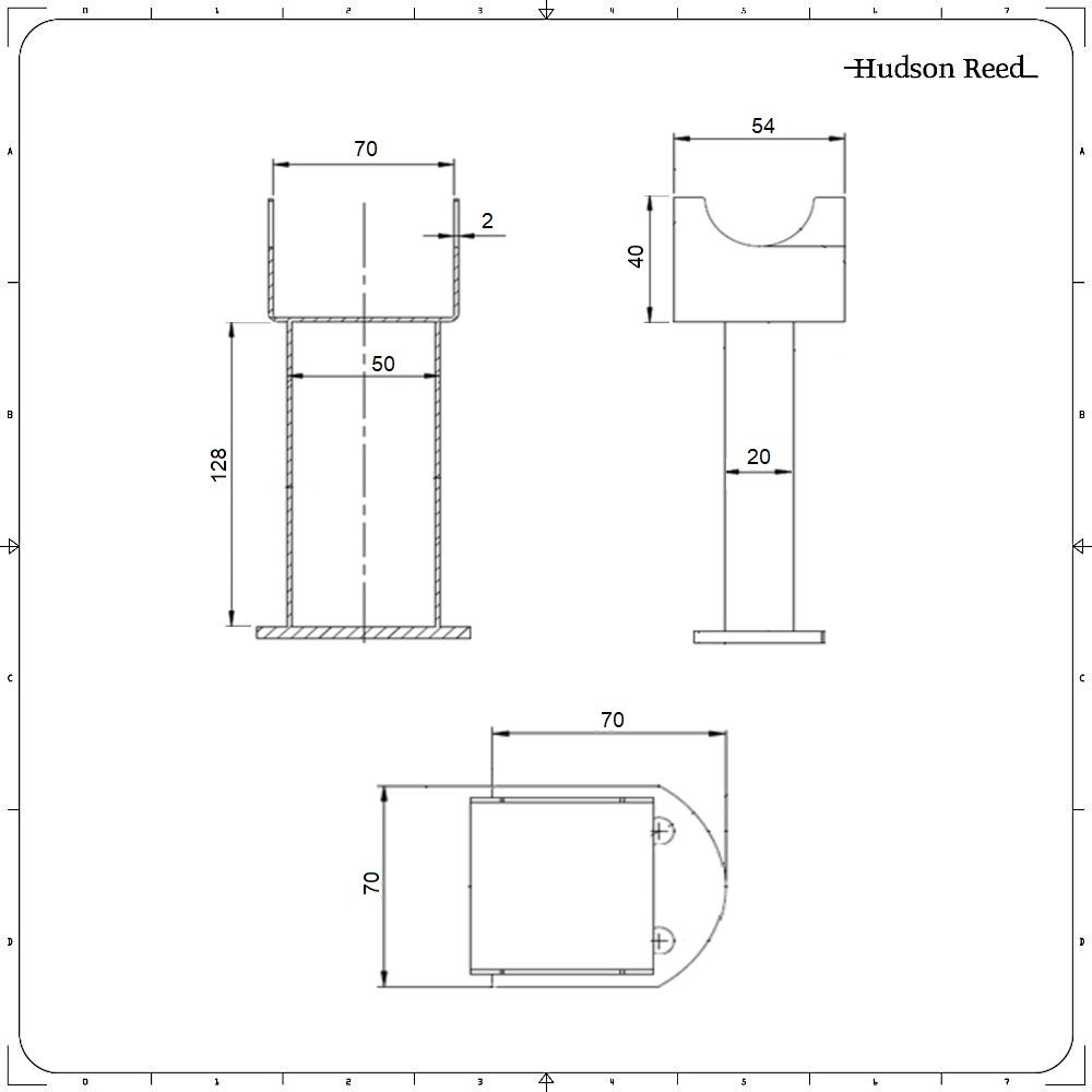 Standfüße zur Bodenmontage, für Design Heizkörper – Grün (Sage Leaf Green) – Delta